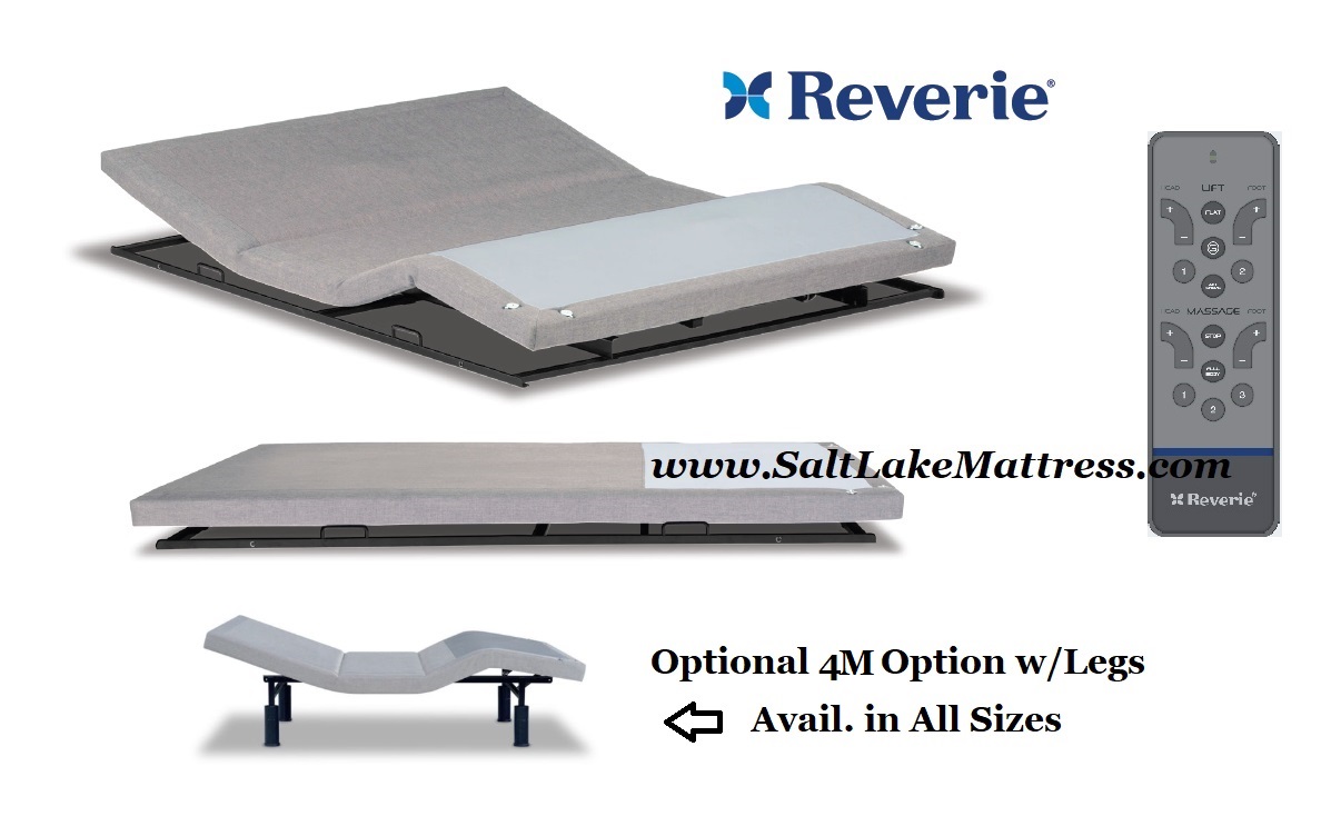 Reverie 5" Slim 4M/4M Low Profile Head/Foot Unit w/Full Body Massage ...